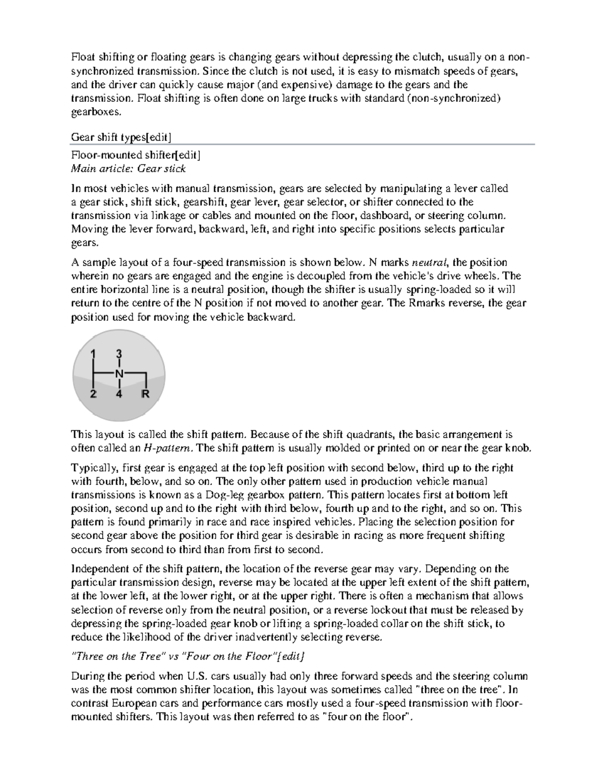 ELEC 439 - Lecture 29 - Float shifting or floating gears is changing ...