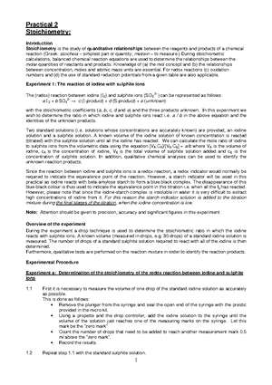 2023 CMY 117 Practical 4 Write-UP Sheet Prep. of copper(II) sulphate ...