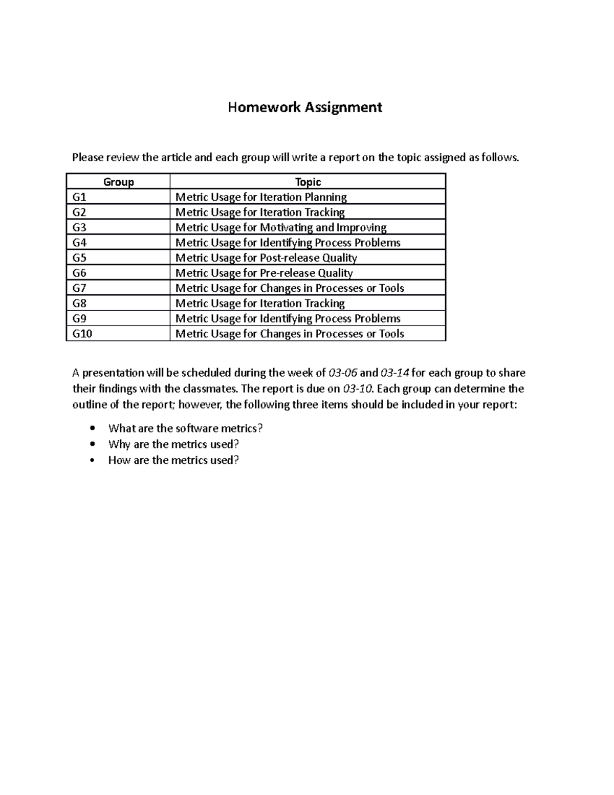 Howmework Assignment-01 - Homework Assignment Please review the article ...