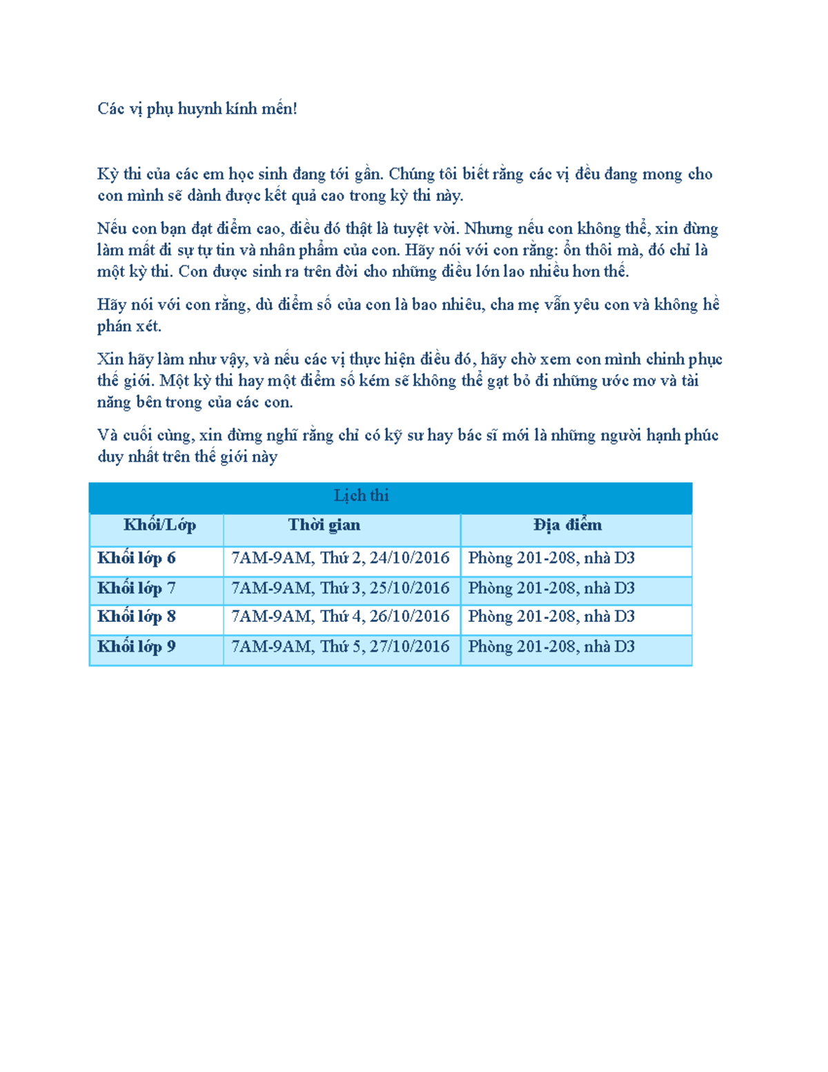 Bài 3 word vvserfgrbghgjf vcvvb fbgtrhtrb - Các vị phụ huynh kính mến ...