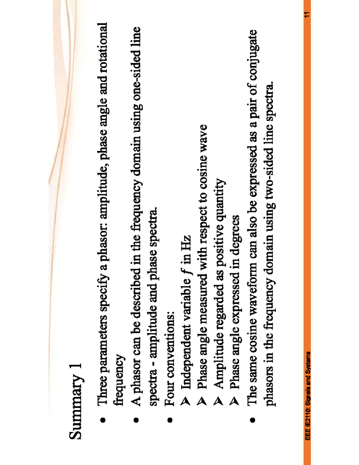 Ie2110wk7 - key summaries for wk 7 - EE2010 - NTU - Studocu