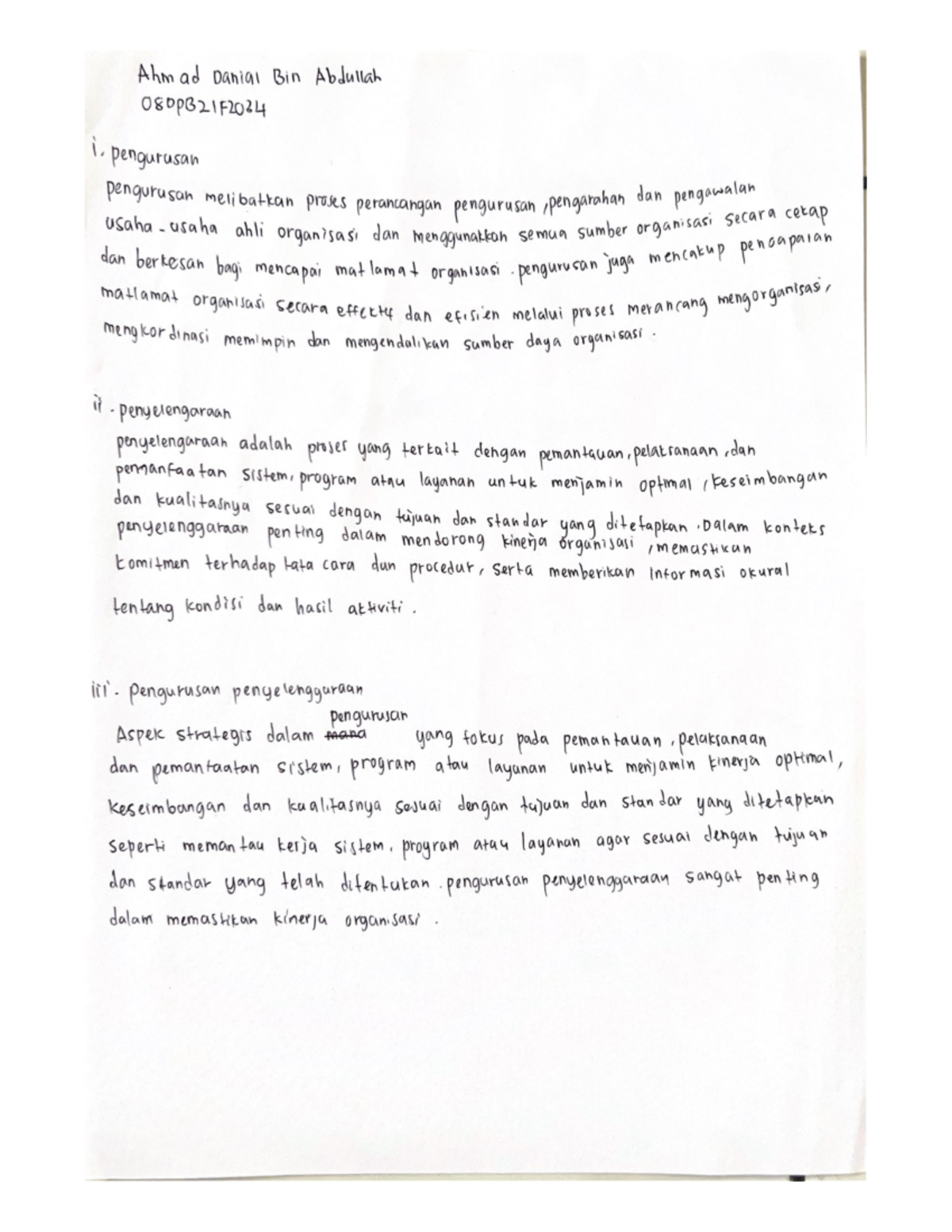 Ahmad Danial 08DPB21F2034 Quiz BMM - anatomi - Studocu