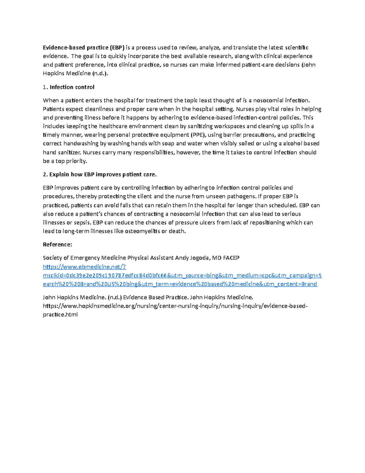 Ckraus PN1Mod4 43023 - module 4 assignment - Evidence-based practice ...