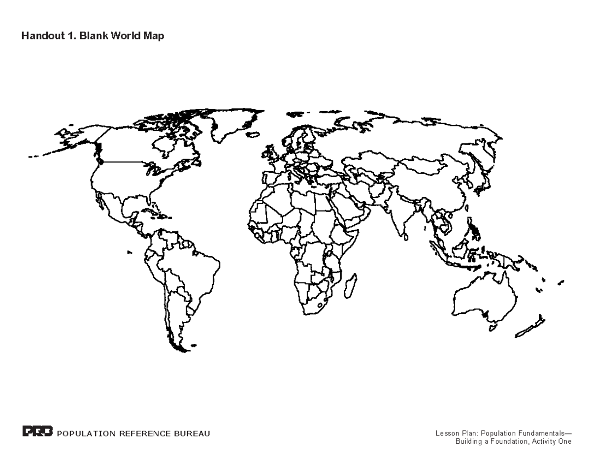 Outline World Map - Upsc notes - Fashion Communication - POPULATION ...