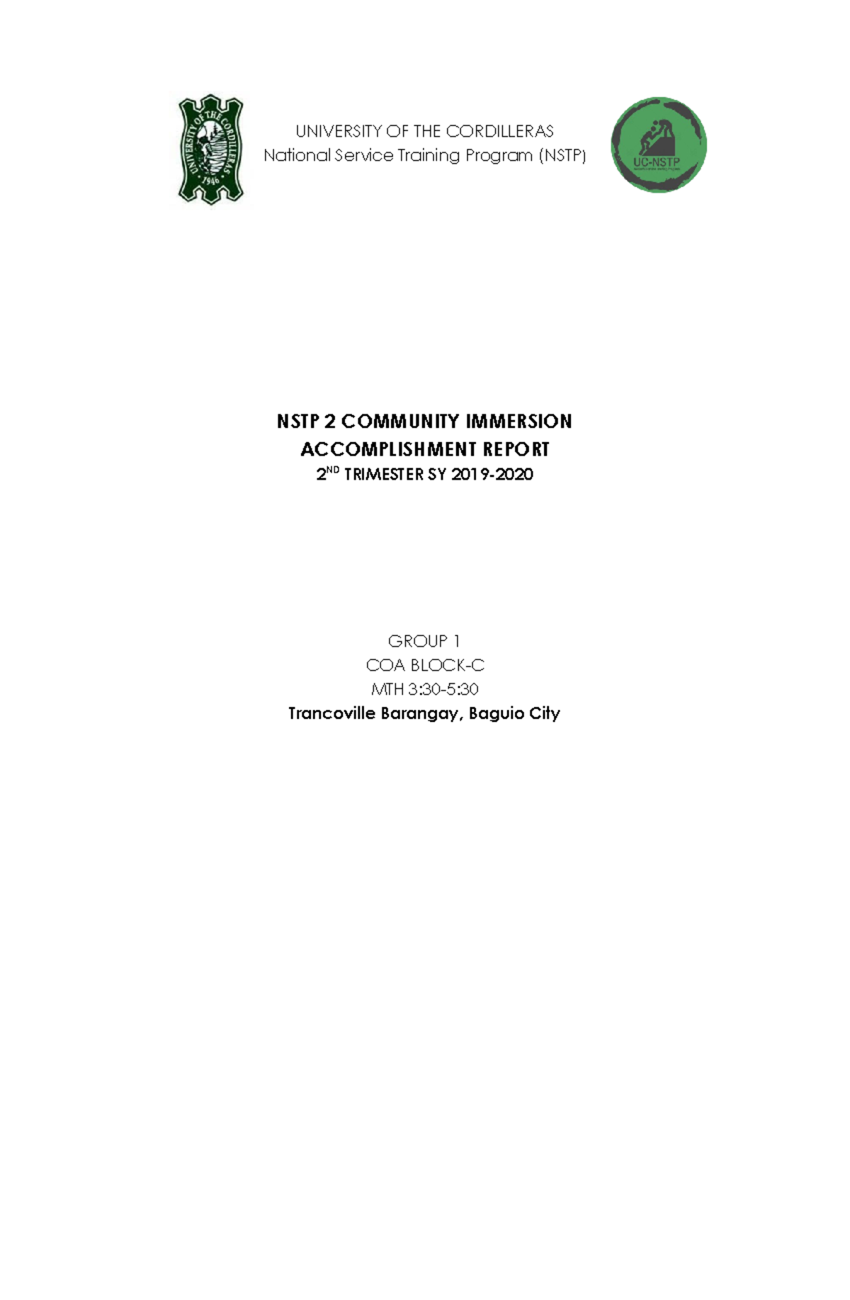 Sample Portfolio Blossom - UNIVERSITY OF THE CORDILLERAS National ...