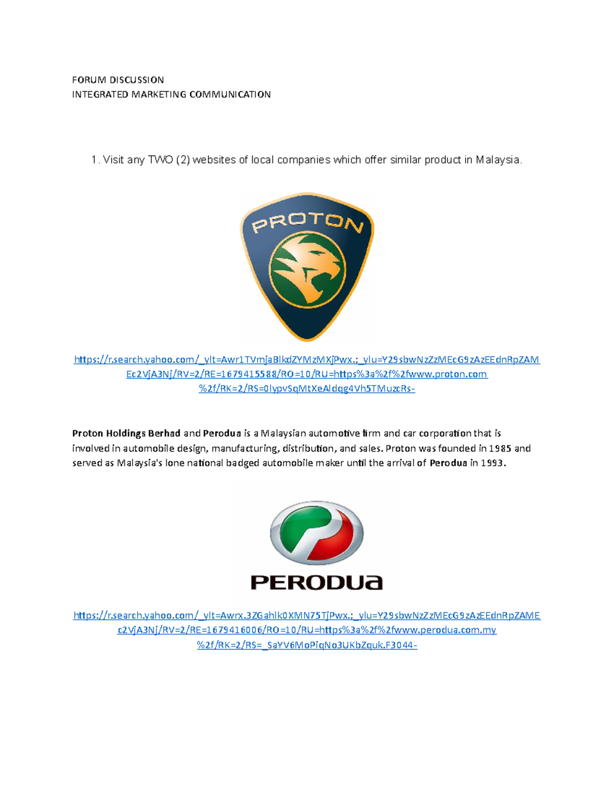 Forum 1 ( Integrated - assesment - FORUM DISCUSSION INTEGRATED ...
