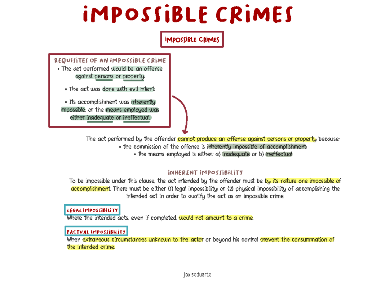Concepts in Decided Cases by Justice Caguioa in Criminal Law ...