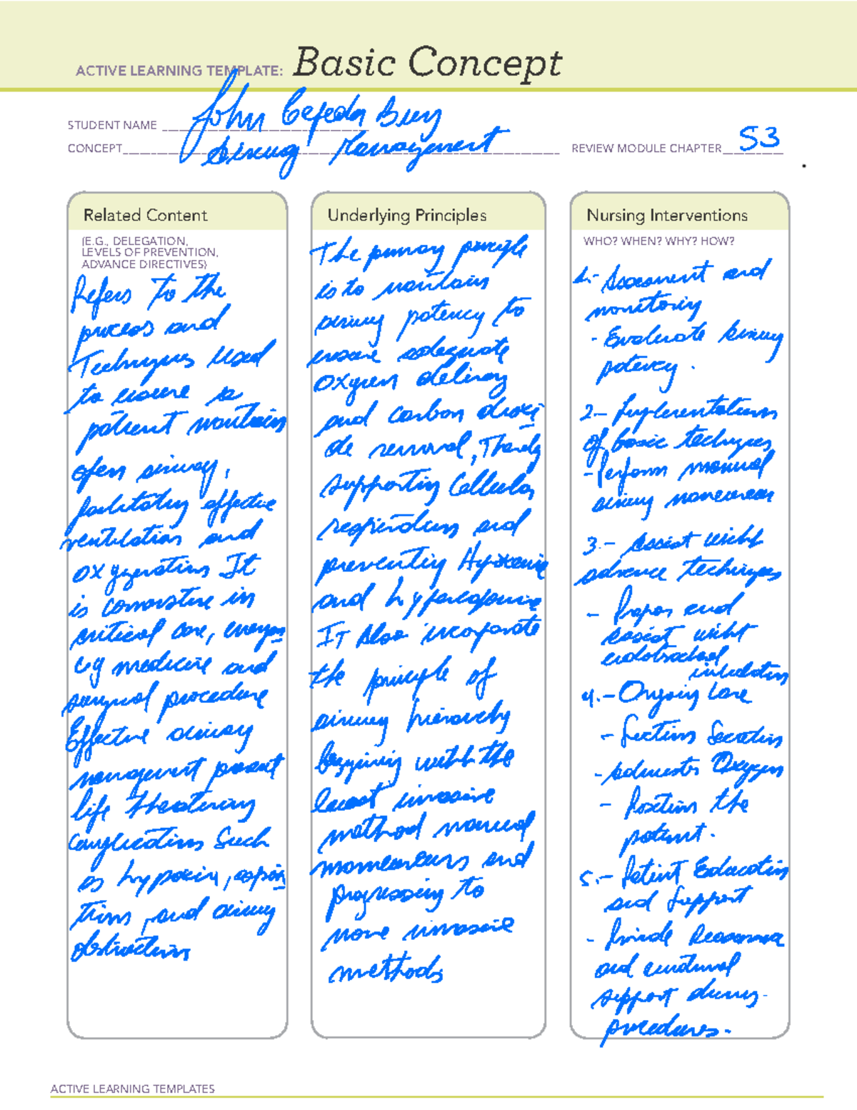 Template 1 practice b MS - ACTIVE LEARNING TEMPLATES Basic Concept ...
