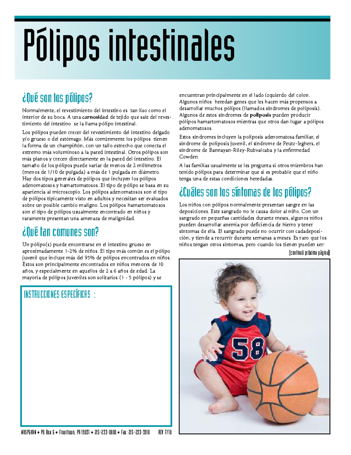 Intestinal Polyps - Spanish - ¿Qué son los pólipos? Normalmente, el ...