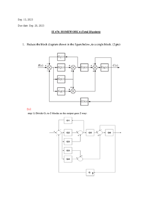 Homework 7-sol - IE 474 - Homework 7 - Solution Problem 1 Figure 1: Simplified Circuit Part a In ...