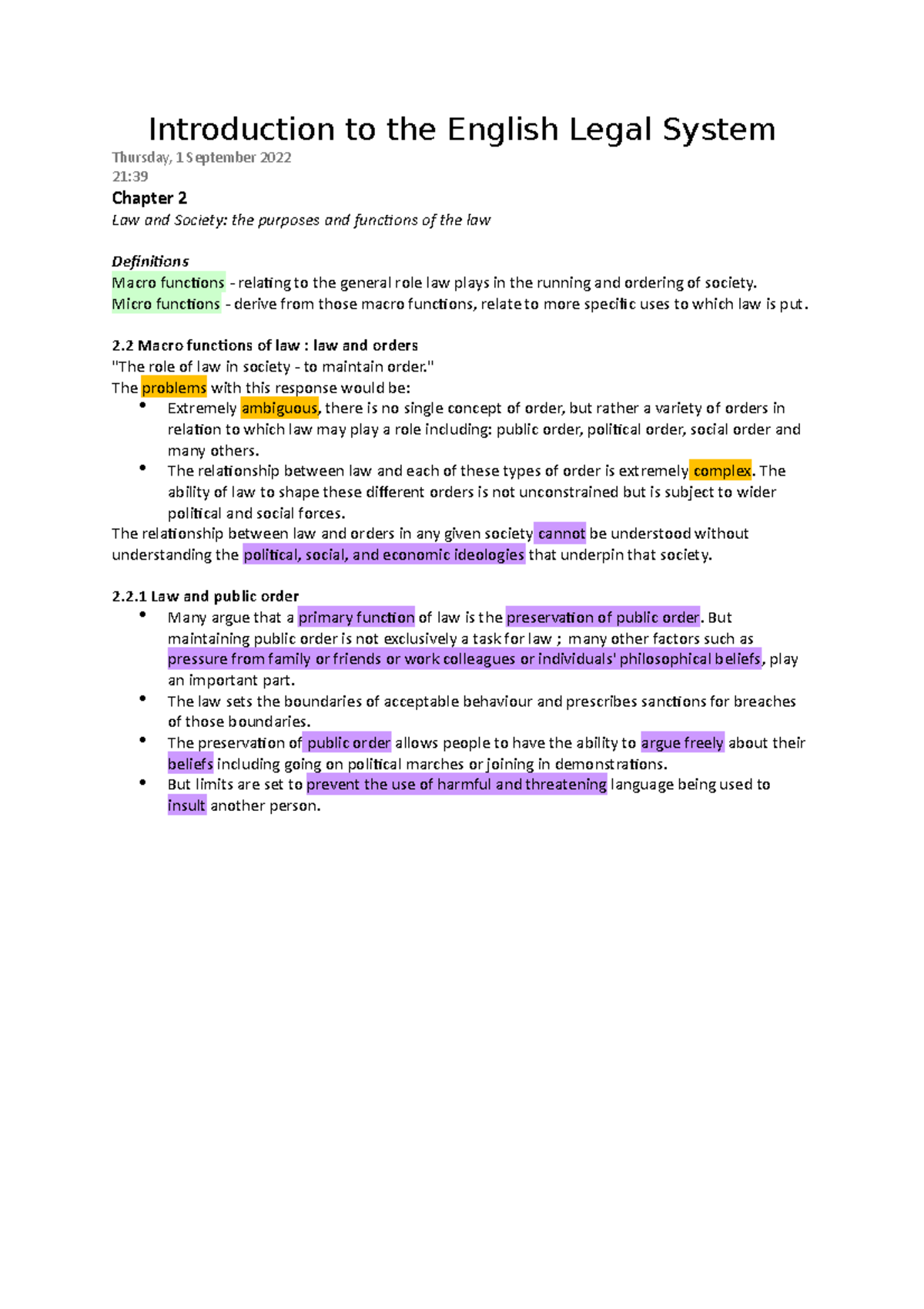 Introduction to the English Legal System - Introduction to the English ...