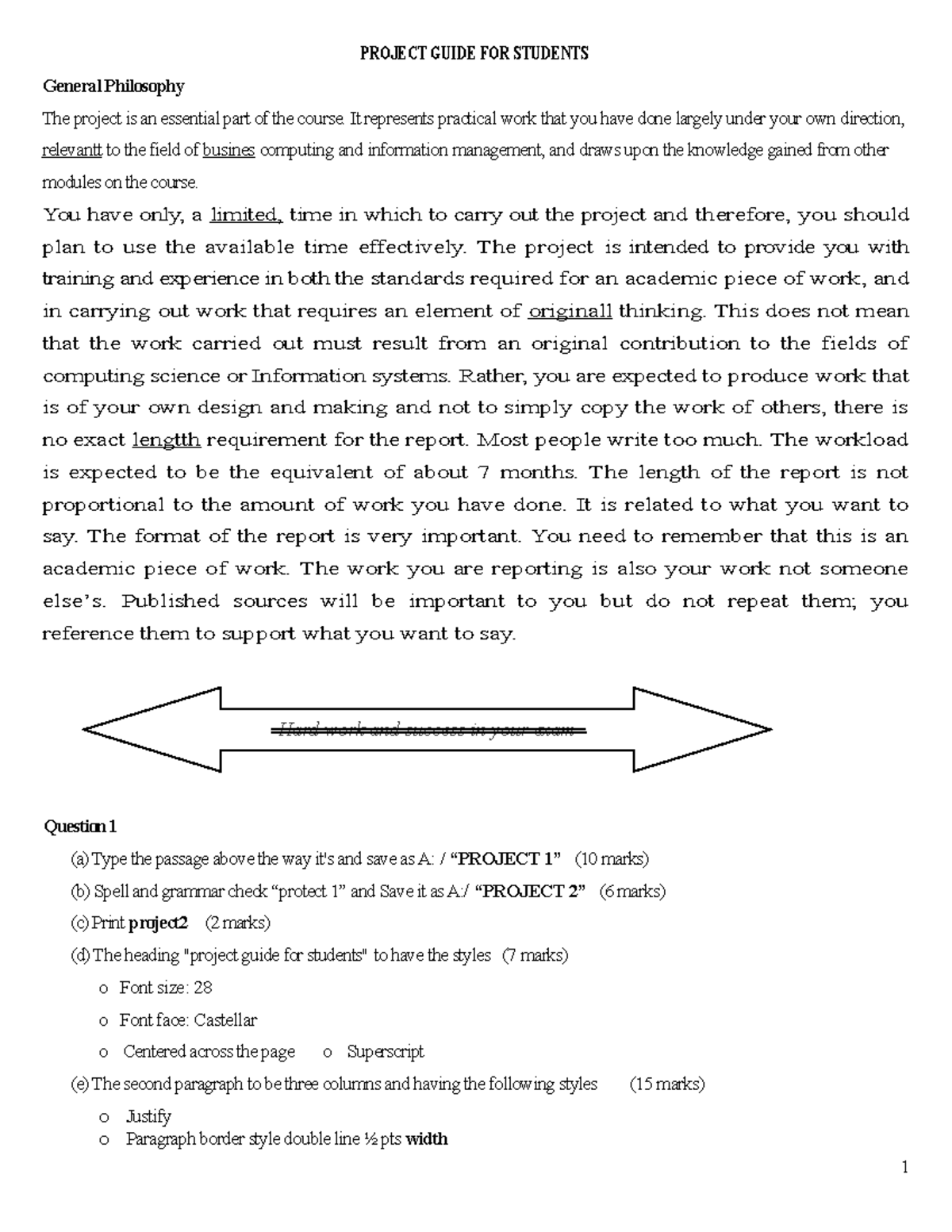 WORD exercises 2023 - These materials are just for word processor ...