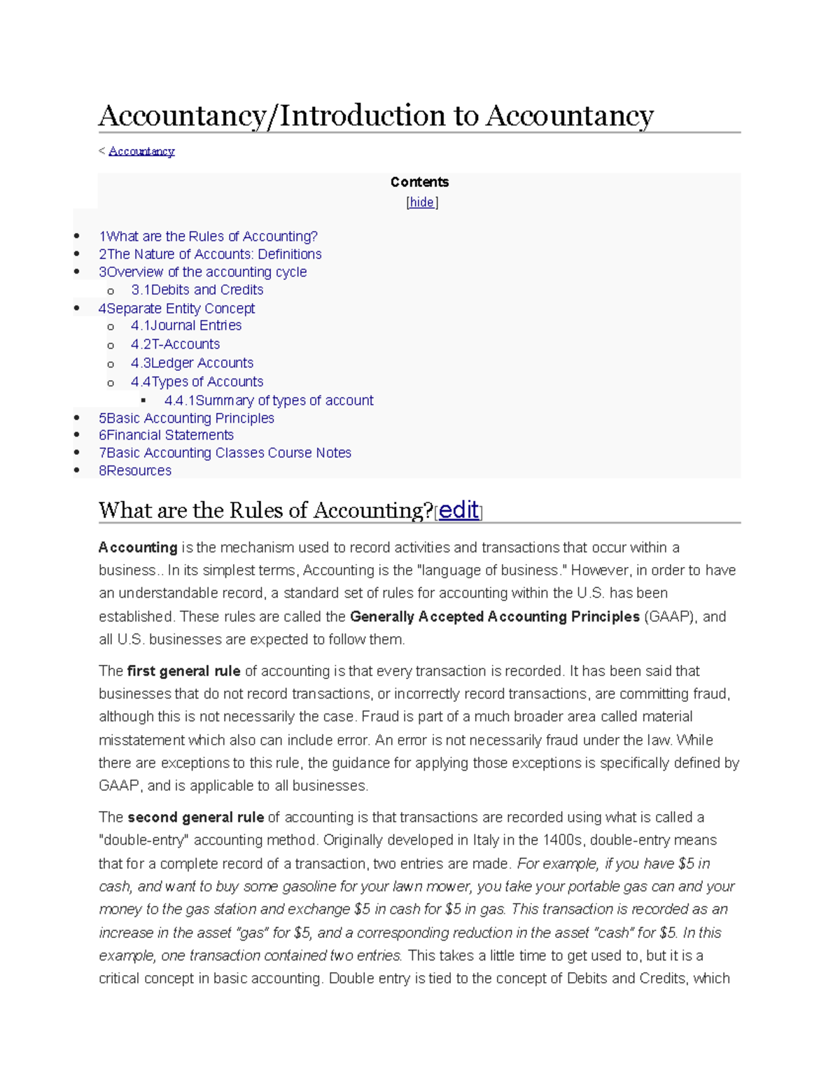Rules in debit credit - Summary notes - Accountancy/Introduction to ...