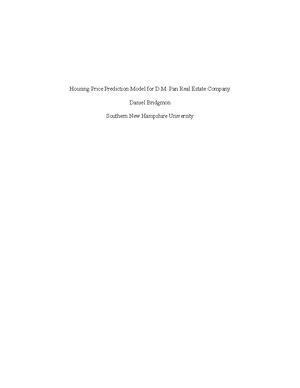 MAT 240 Project Two - Report: Regional vs. National Housing Price ...