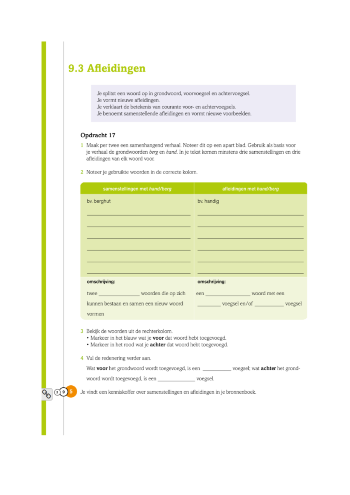 Werkboek afleidingen - Nederlandse taalkunde I - Studocu