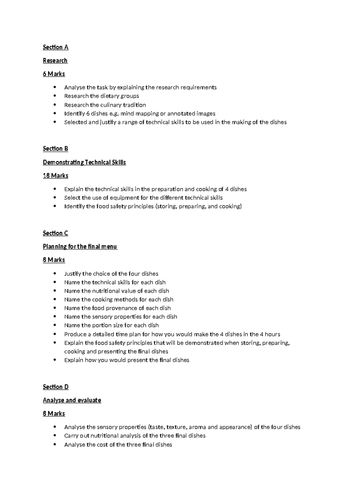 Checklist - WHAT DO YOU MEAN MY DISCRIPTION IS TOO SHORT - Section A ...