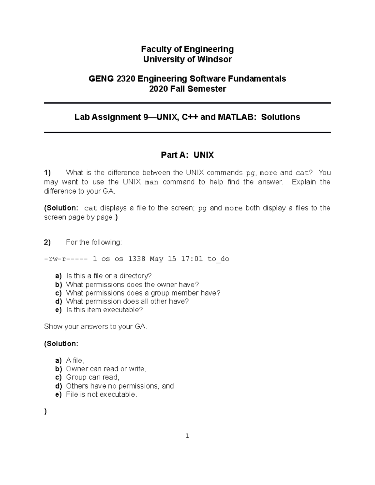 Lab 9 - lab 9 - 85 232 - U of W - Studocu