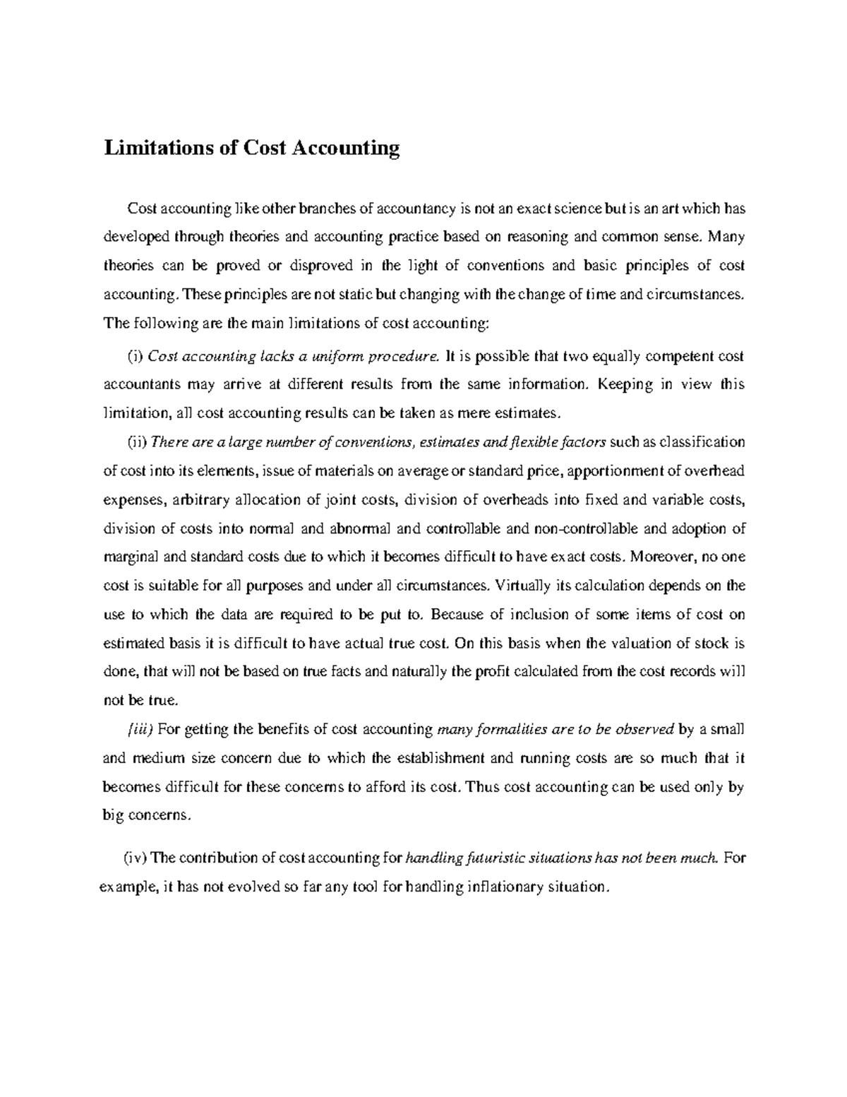 9 Limitations Of Cost Accounting Many Theories Can Be Proved Or 9-limitations-of-cost-accounting-many-theories-can-be-proved-or