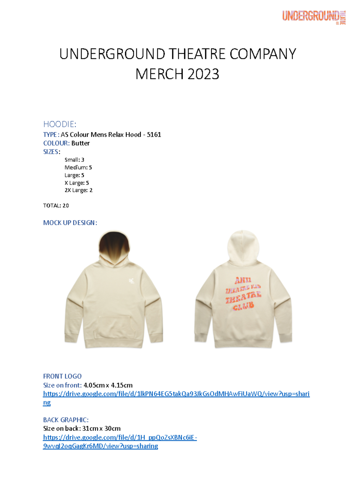 Underground-UQ-Merch-2023 - UNDERGROUND THEATRE COMPANY MERCH 2023 ...