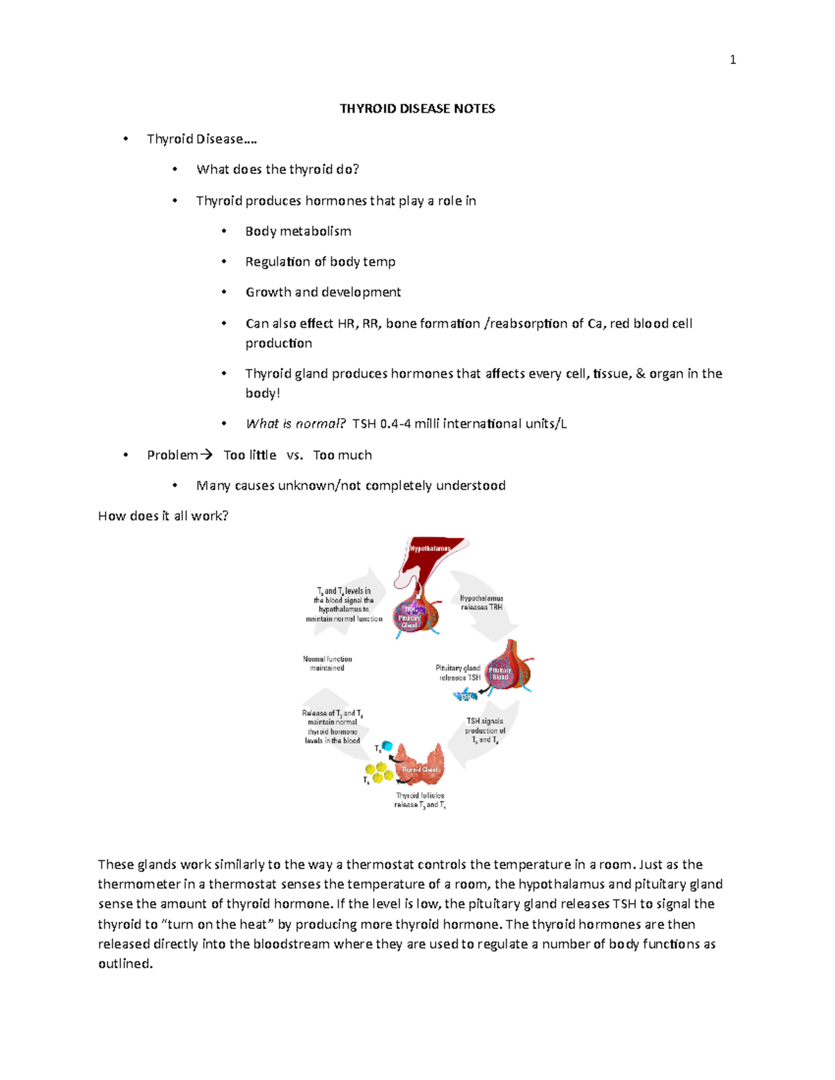 Some Thyroid Notes for You - THYROID DISEASE NOTES Thyroid Disease ...
