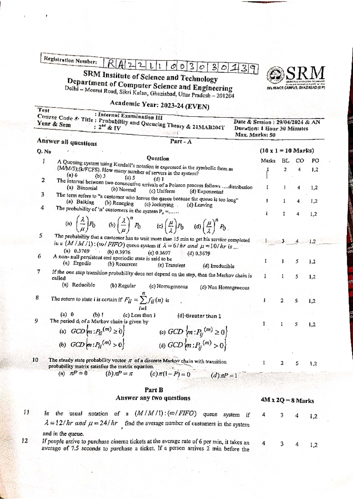 4th Semester IE-3 (All Question Papers) - Web Application Development ...