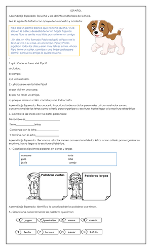 🤗2o Trimestre 2 Mundo ABC - segundo trimestre Segundo grado Nombre ...