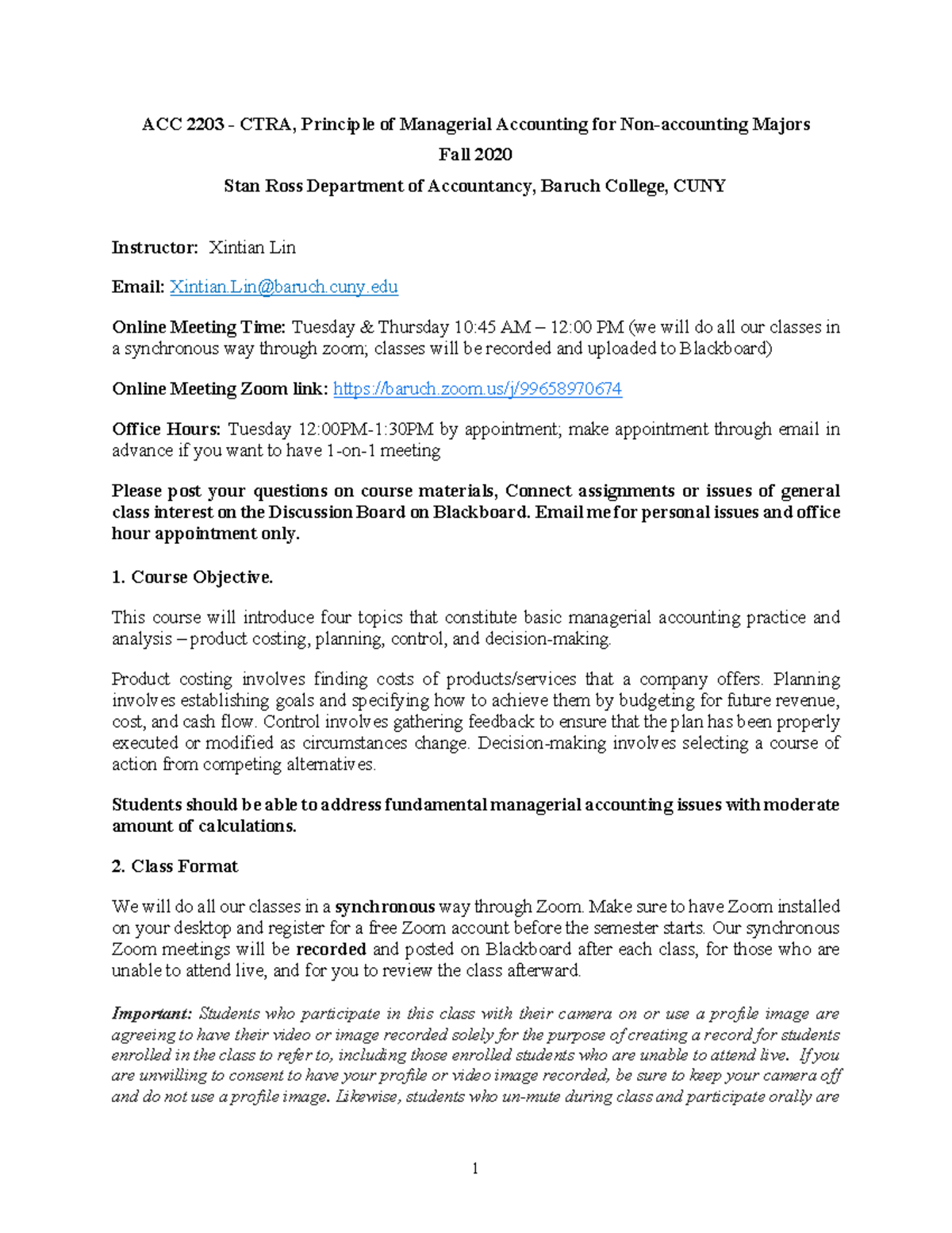 FA20 syllabus lin - hvvchvgjhk - Warning: TT: undefined function: 32 Warning: TT: undefined ...