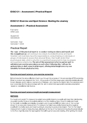ESSA User Guide for Pre-Exercise Screening Tool - ADULT PRE-EXERCISE ...