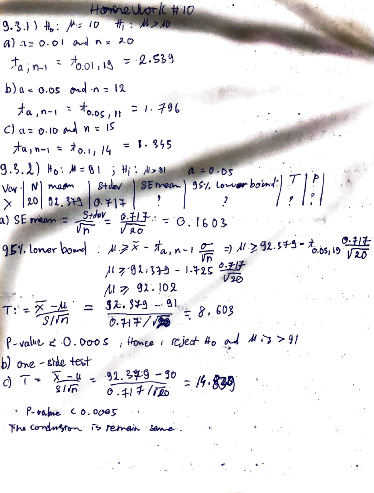 Hw10 - ISE 130 - Studocu