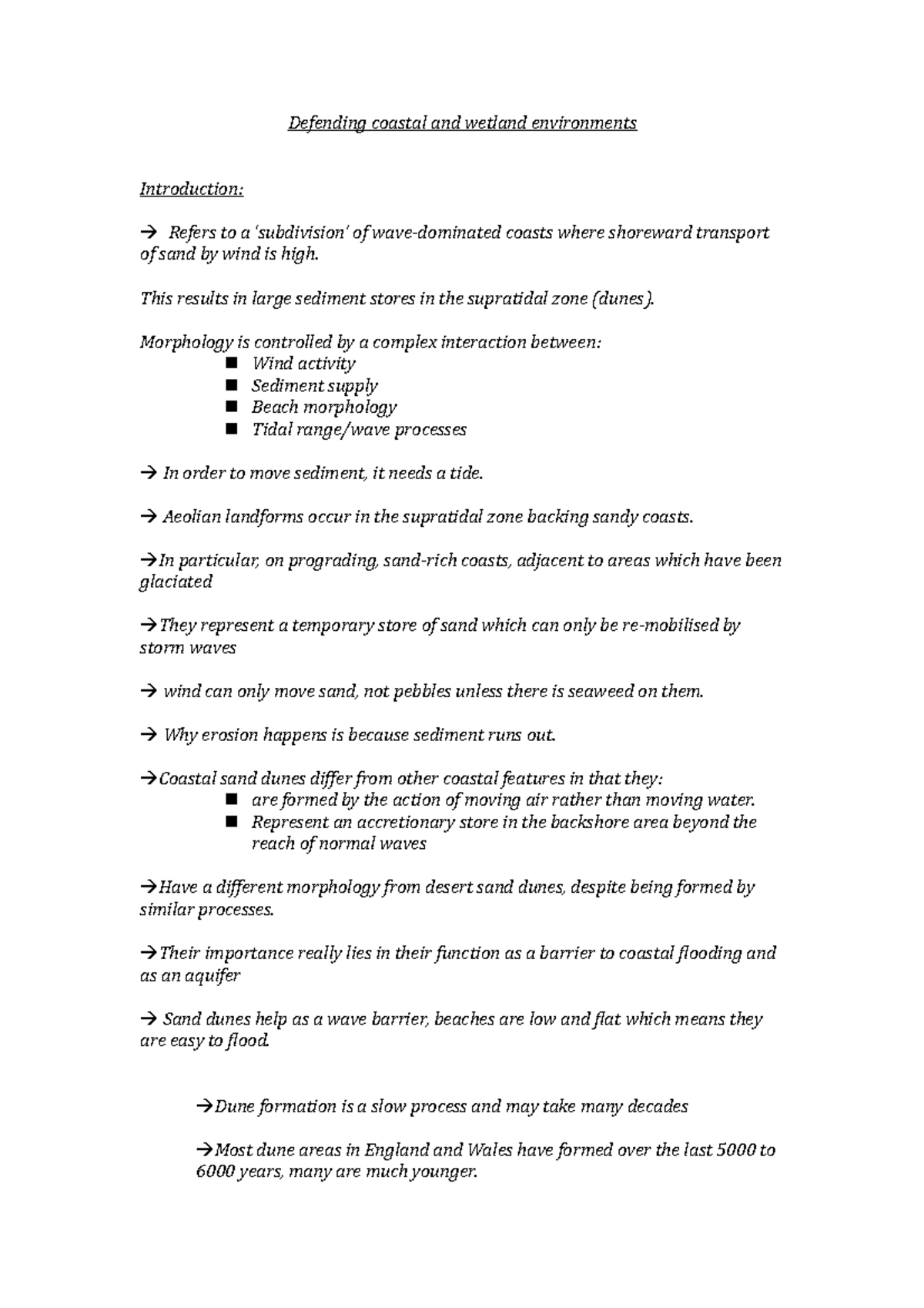 Defending coastal and wetland environments - Defending coastal and ...