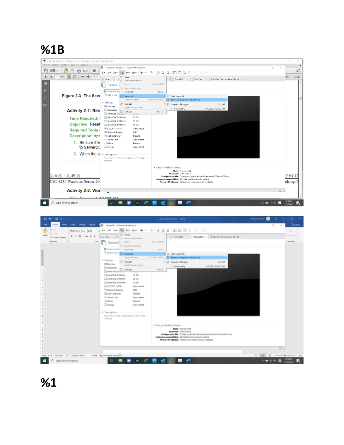 Windows domain server 2016 Lab 3 - CST8239 - %1B % - Studocu