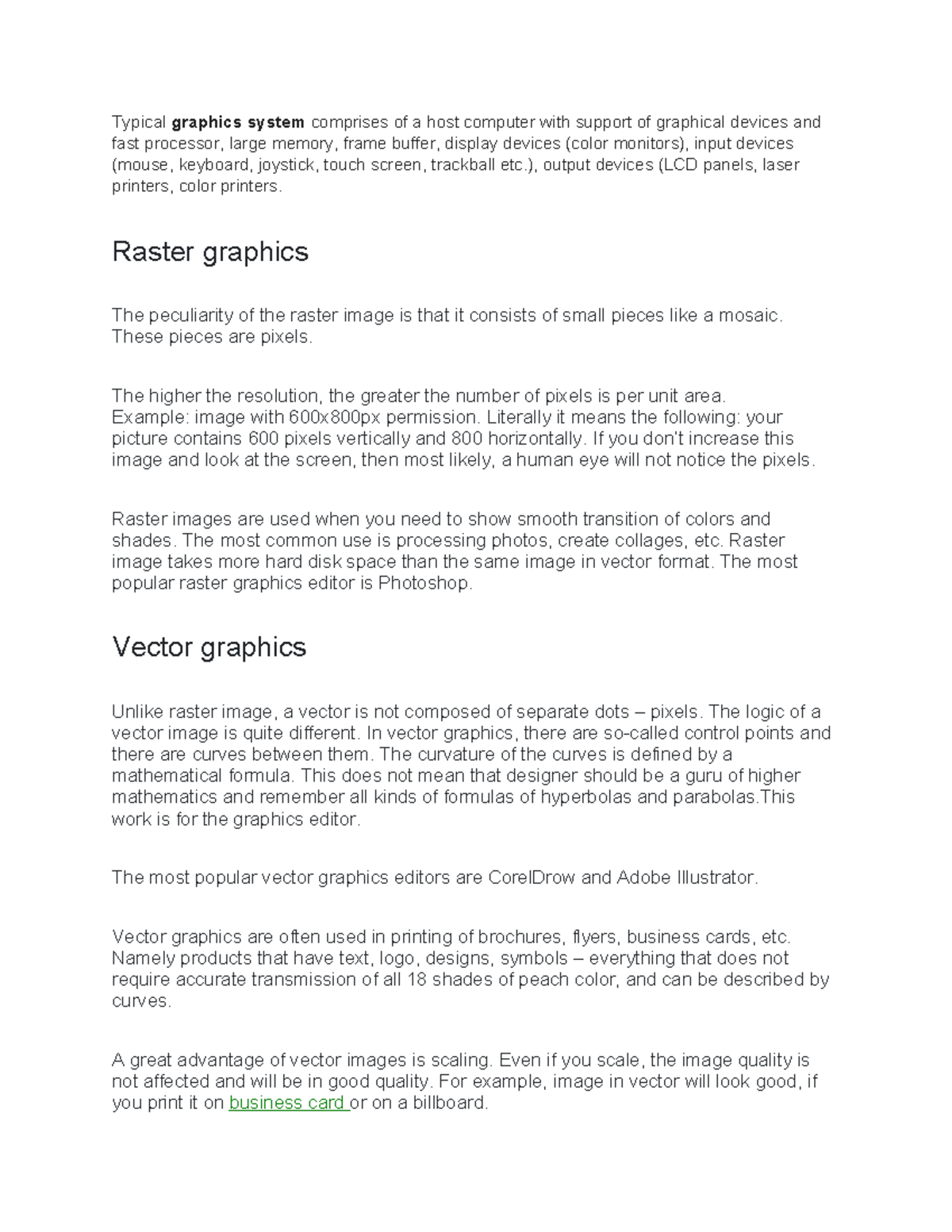 Graphics assigno - Typical graphics system comprises of a host computer ...