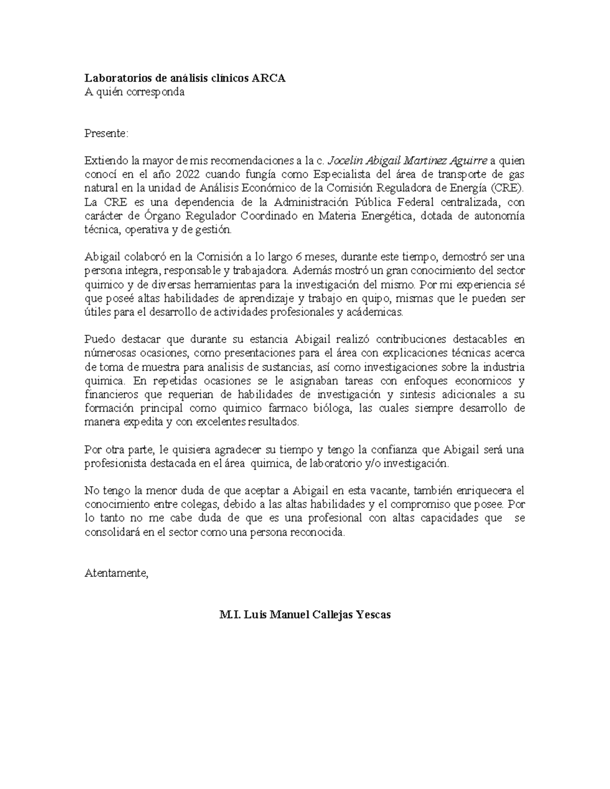 Recomencación EERN DPGM[ 12369 ] - Laboratorios de análisis clínicos ...