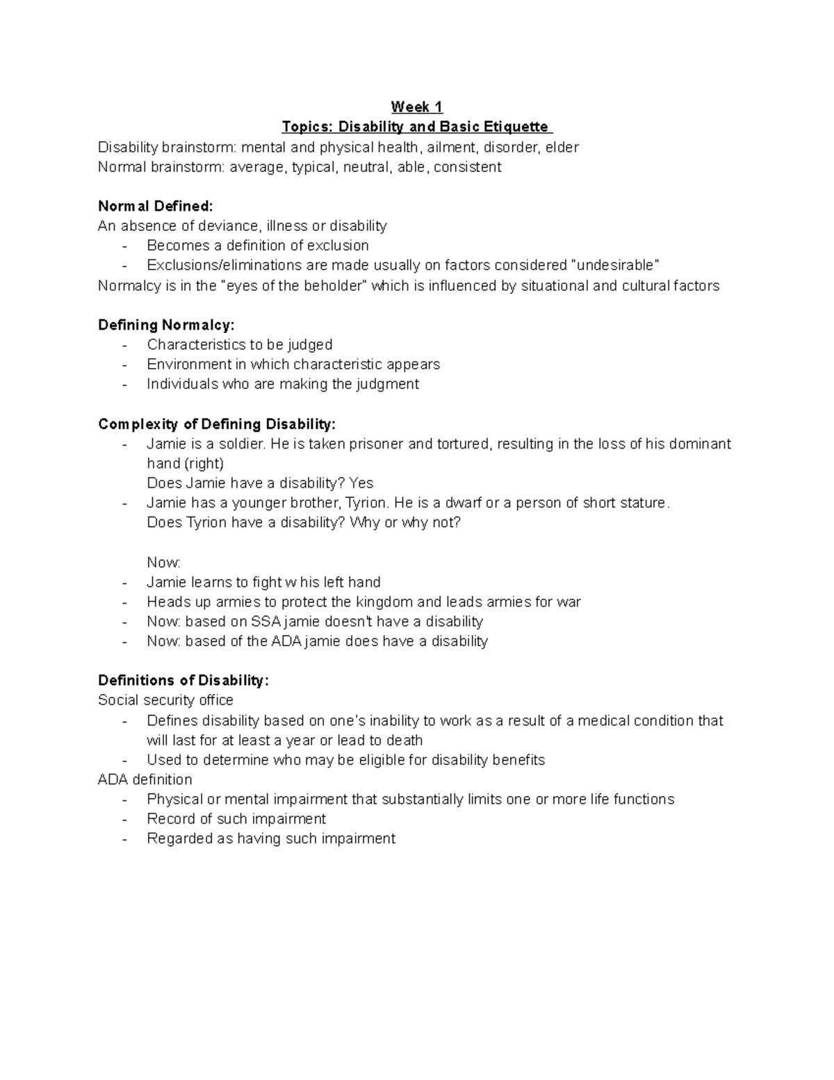 Rhs 100 lect 1 wk 1 - Disability Culture and Microaggression Defining ...