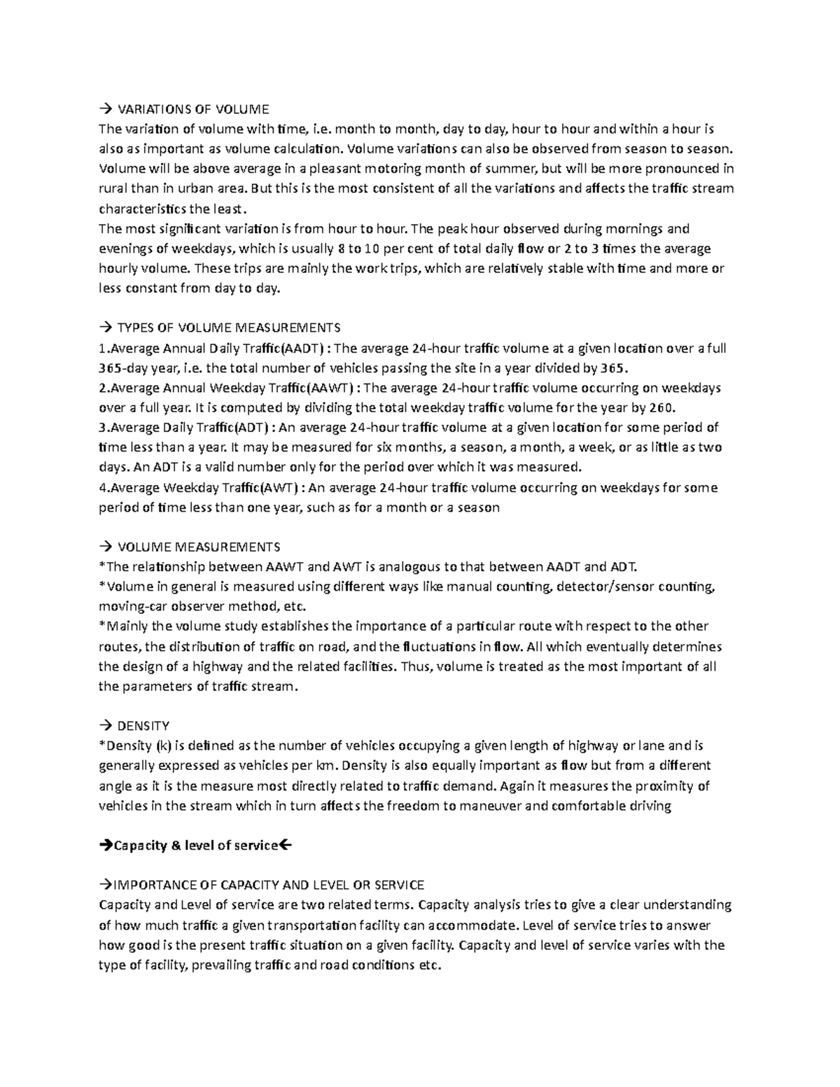 Variations OF Volume - VARIATIONS OF VOLUME The variation of volume ...