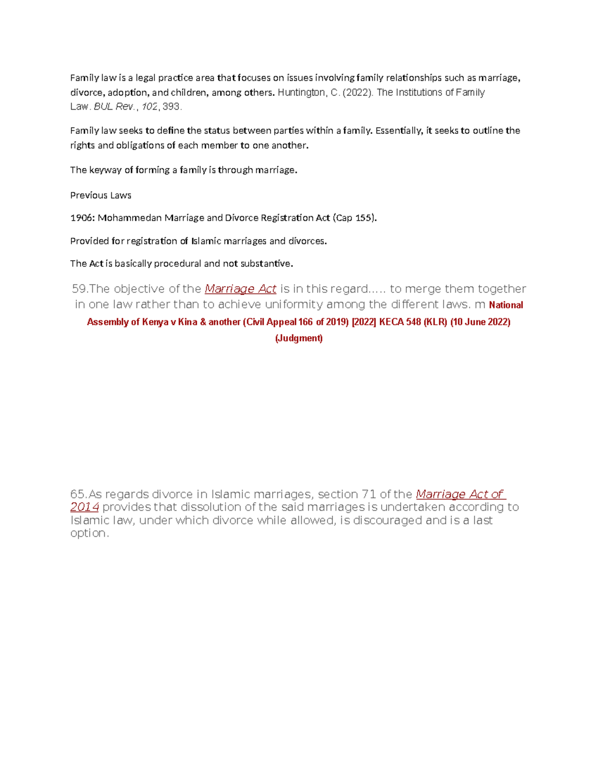 Family law is a legal practice area that focuses on issues involving ...