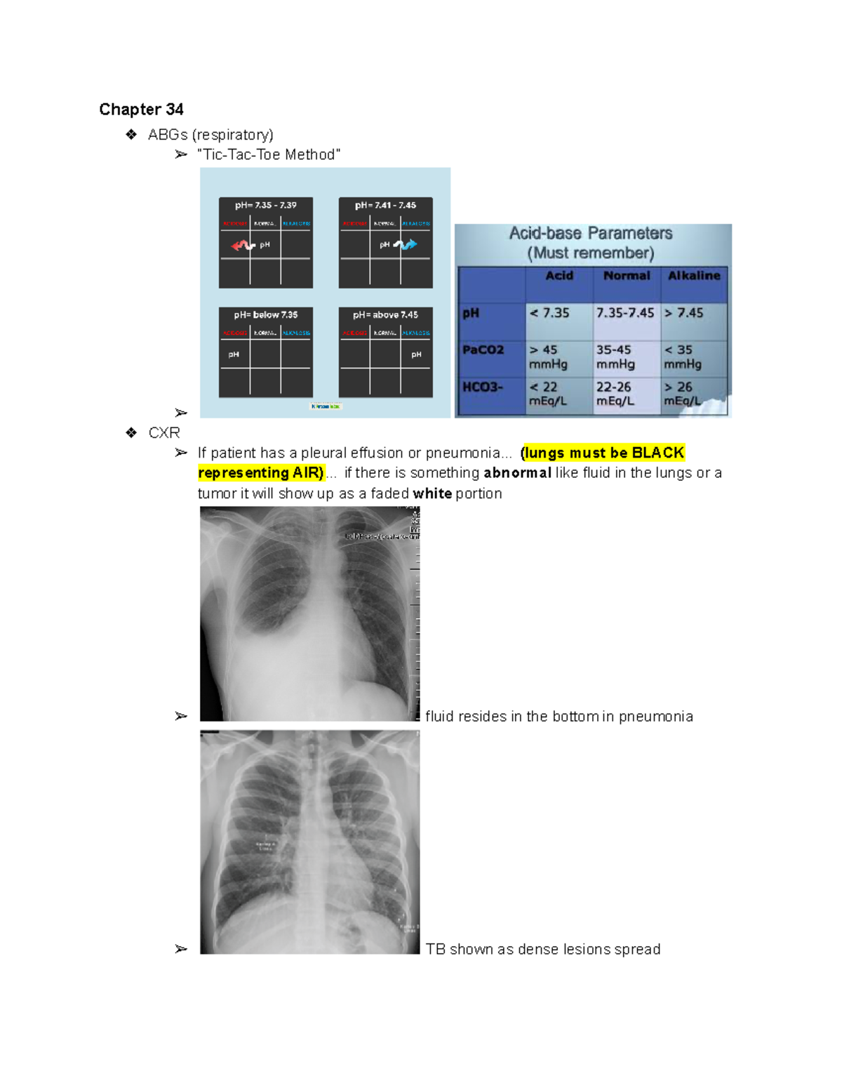 CH 34 & 35 zoom - exam 6 - Chapter 34 ABGs (respiratory)