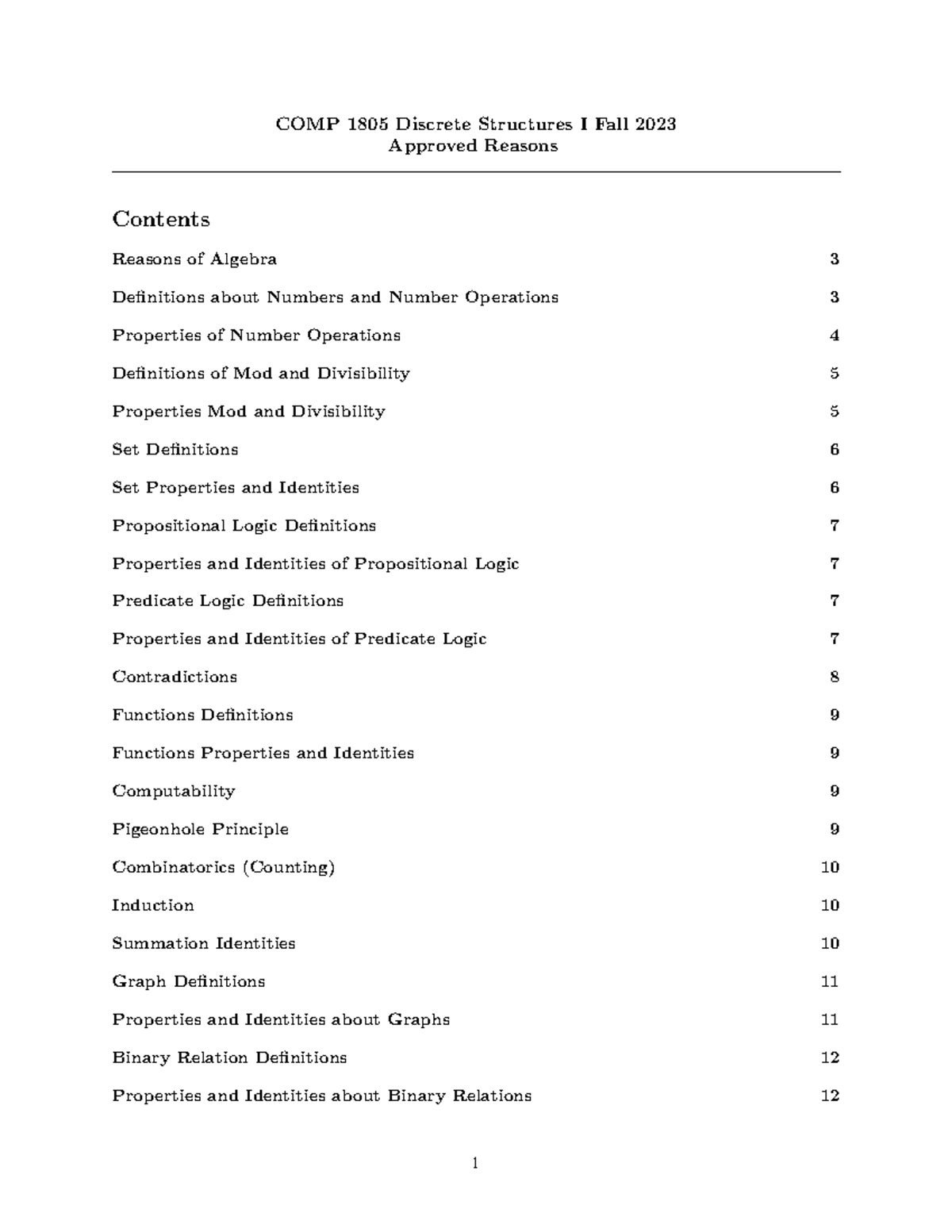 Reasons-mega - //some random reasons - Approved Reasons COMP 1805 ...