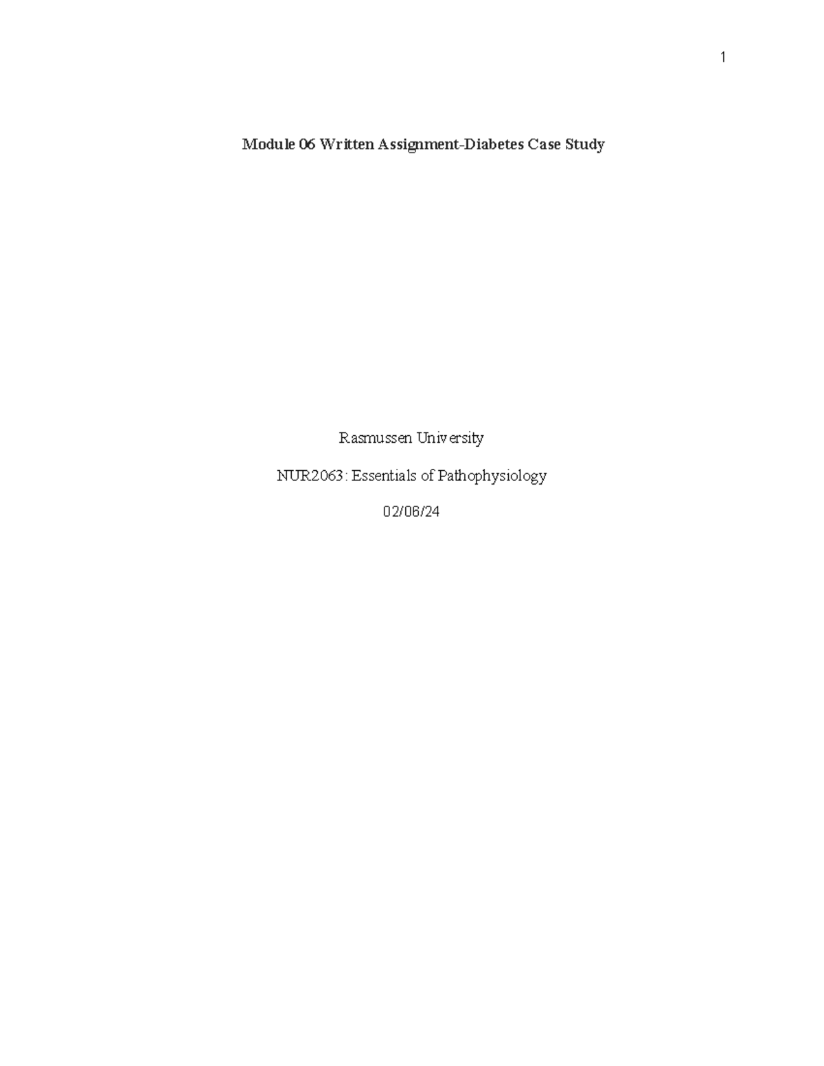 Diabetes Case Study Module 06 Written Assignment Diabetes Case Study diabetes-case-study-module-06-written-assignment-diabetes-case-study