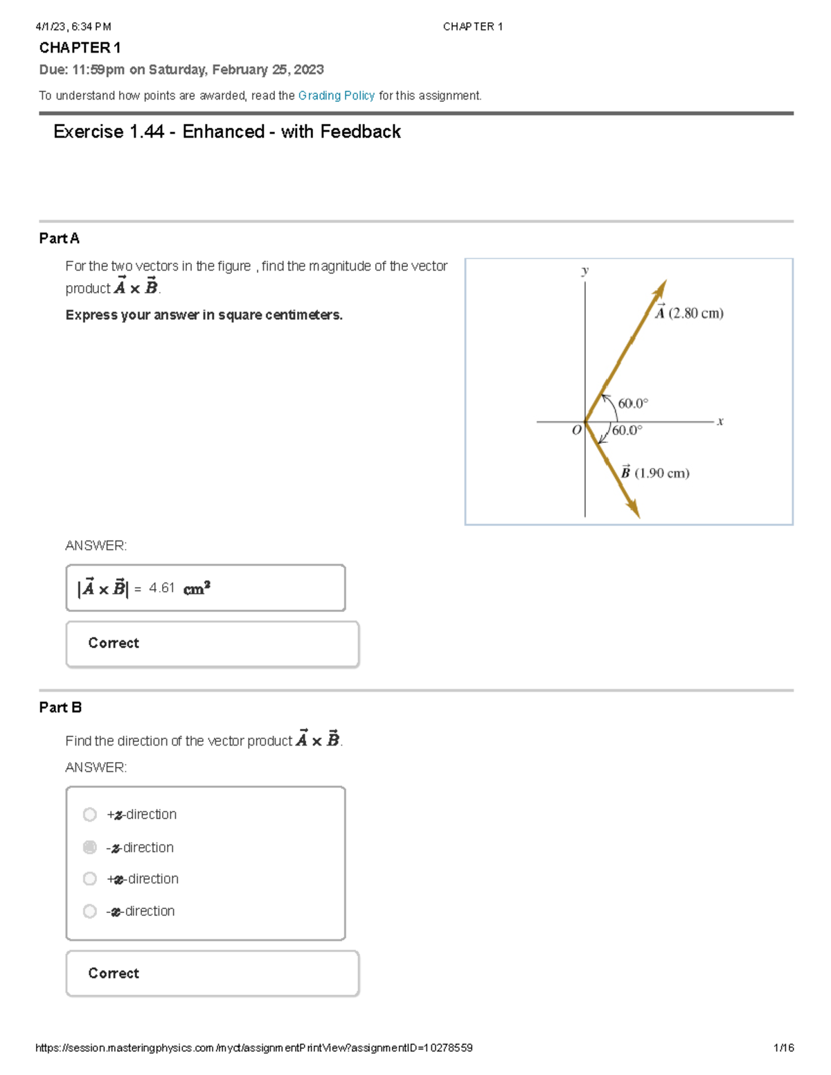 Chapter 1 - Abebe Kebede - CHAPTER 1 Due: 11:59pm on Saturday, February ...