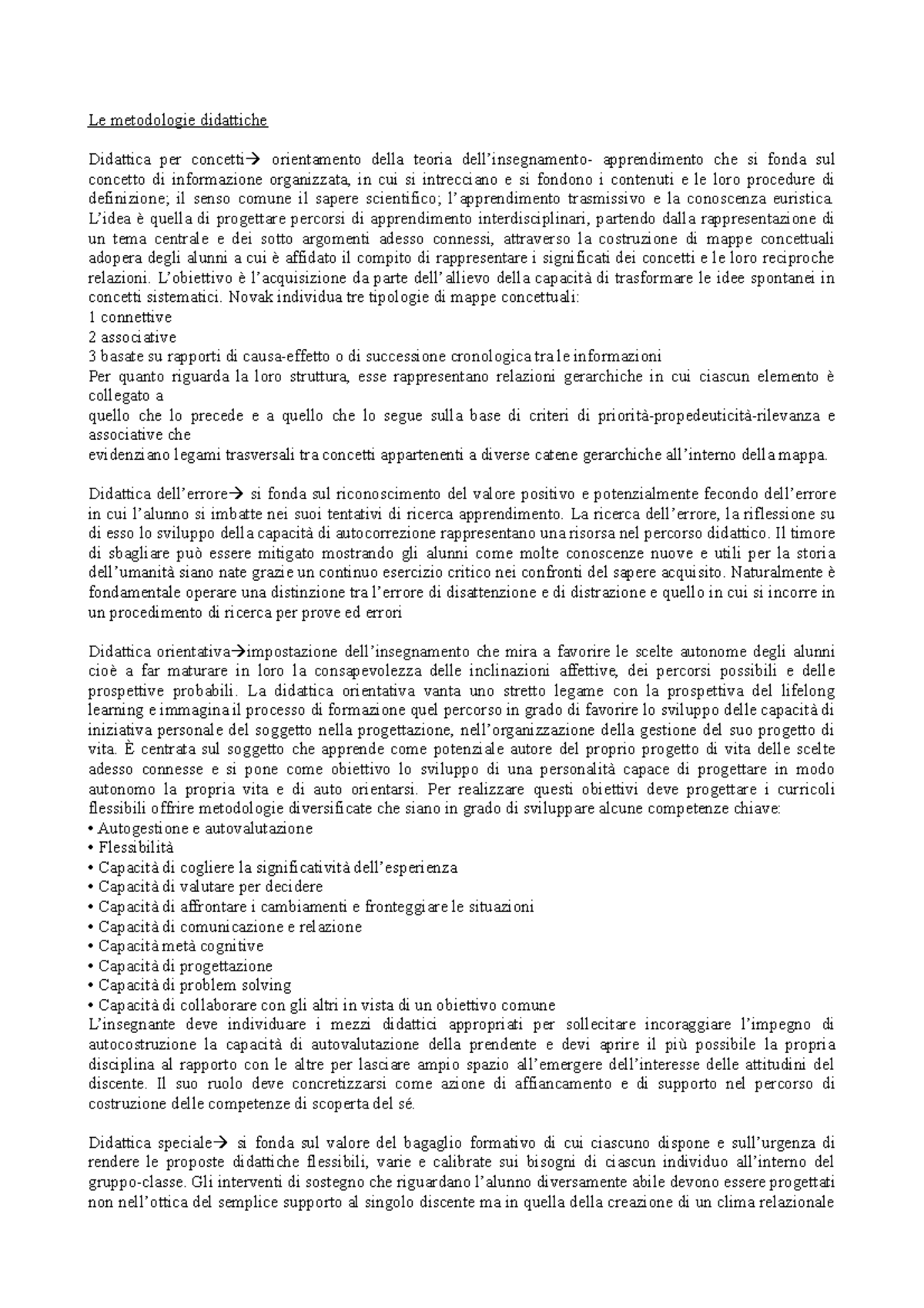 Le metodologie didattiche - Le metodologie didattiche Didattica per ...