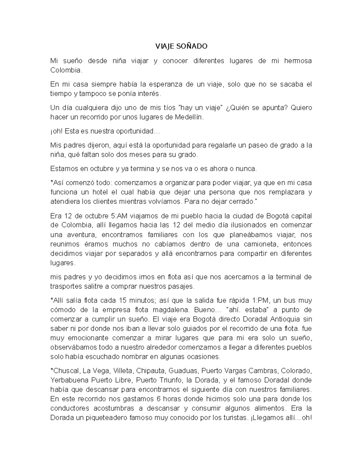 Viaje Soñado - VIAJE SOÑADO Mi sueño desde niña viajar y conocer ...