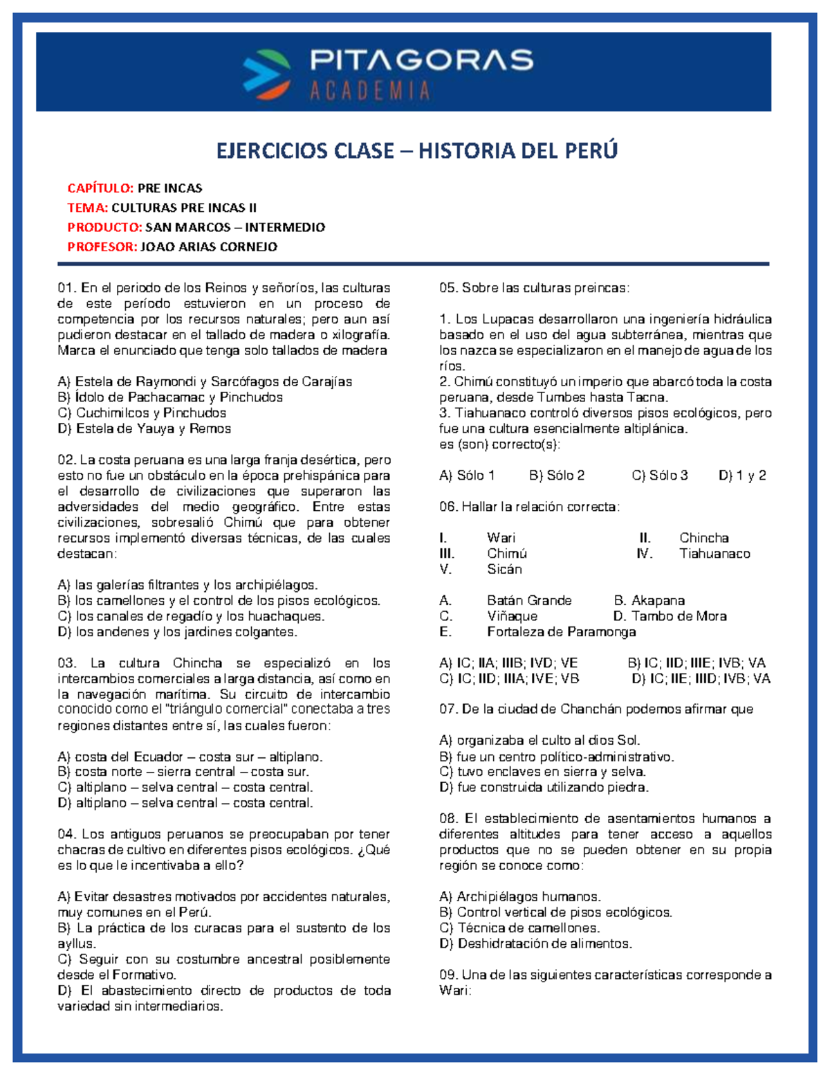 SI HP EJ03 Culturas PRE Incas II En El Periodo De Los Reinos Y 