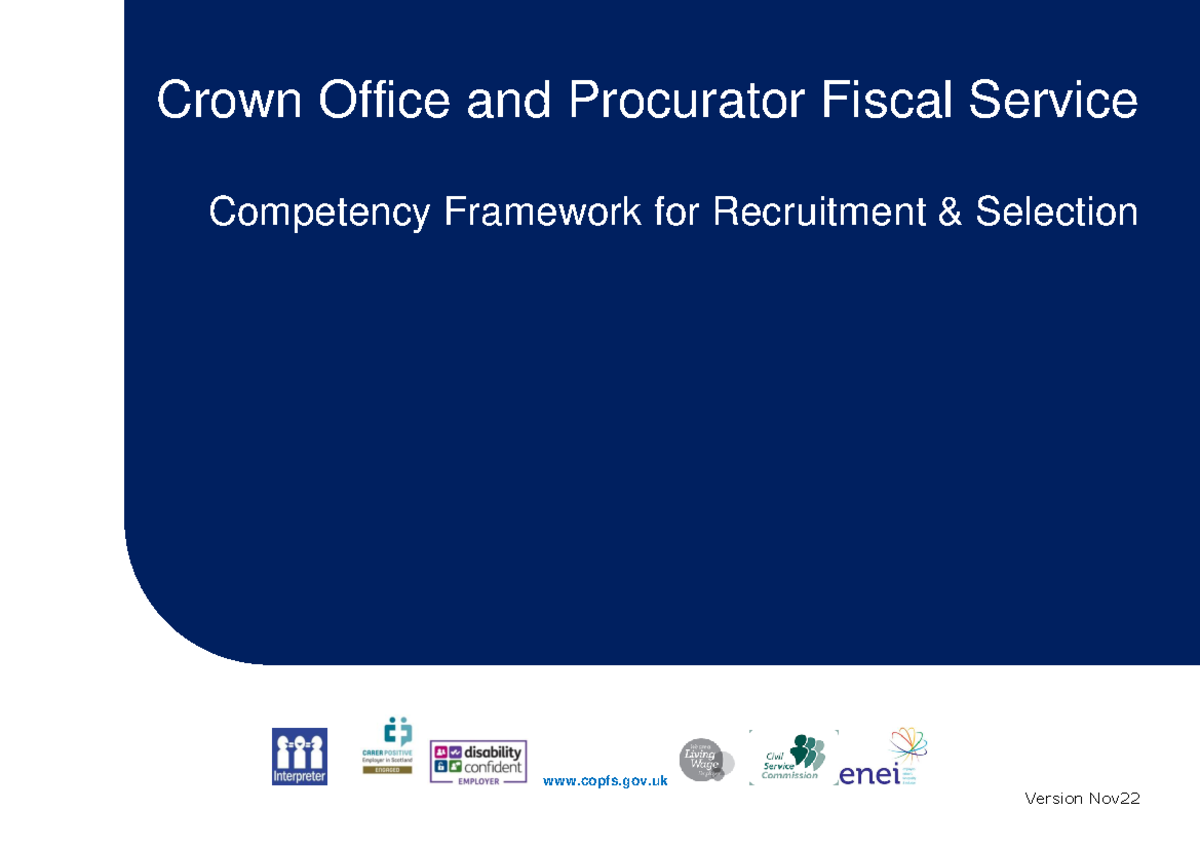 Competency-framework - copfs.gov Version Nov Crown Office and ...