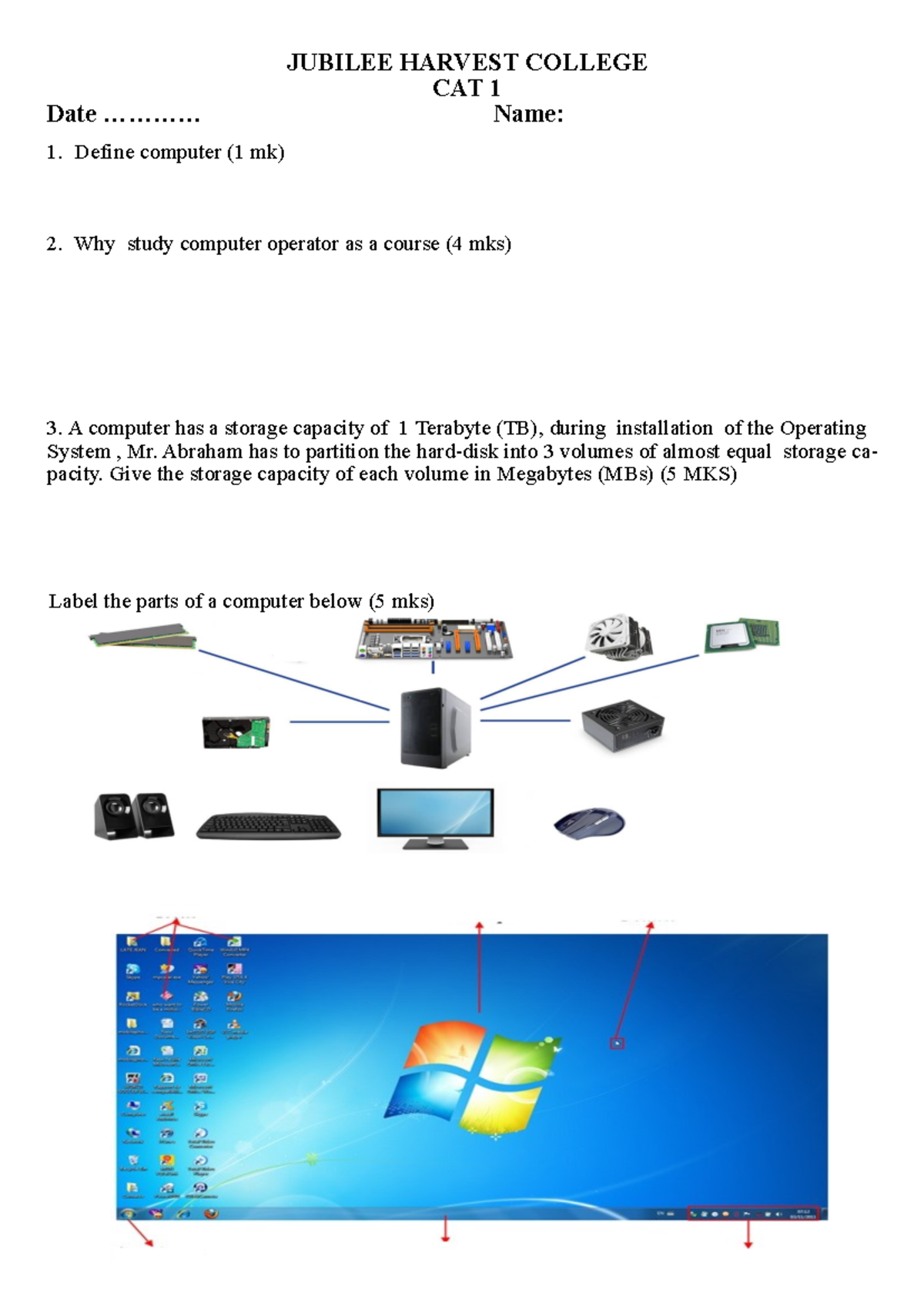 Cat i ICT - CAT - BBM Introduction to COMPUTERS - JUBILEE HARVEST ...