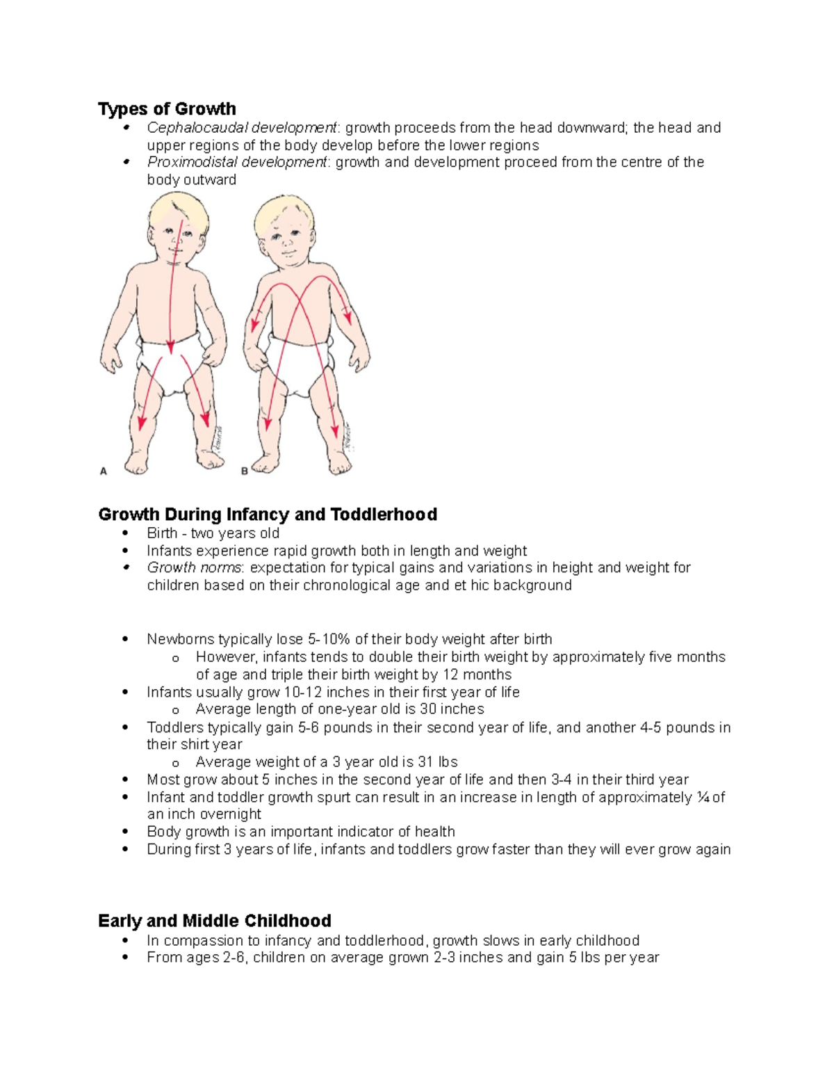 Types of Growth - notes to help to successful on midterm - Types of ...