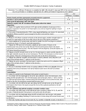 Detailed Skill Performance Evaluation: Eye Examination - Copyright ...