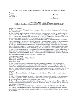 Recovery Suit - FORMAT - SUIT FOR MONEY RECOVERY IN THE COURT OF SUB ...