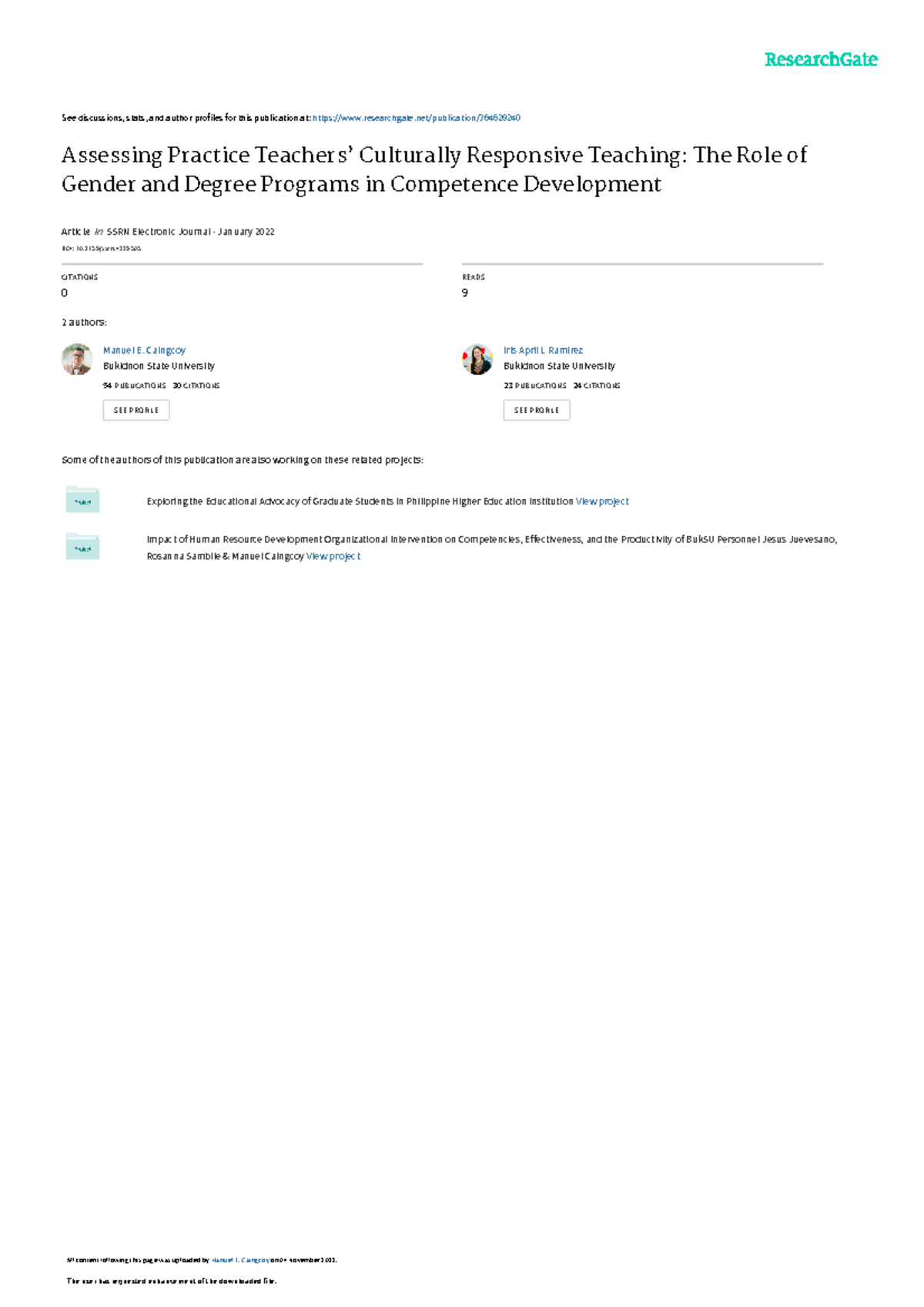 Assessing Practice Teachers' Culturally Responsive Teaching The Role of ...