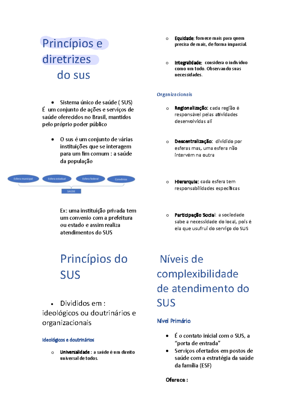 -Medicina e Sociedade - Princípios e diretrizes do sus • Sistema único ...